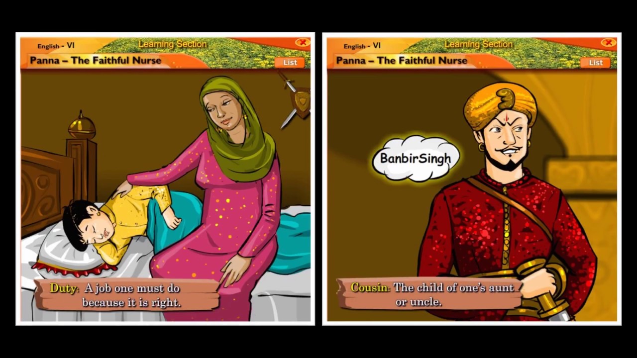 Panna The Faithfull Nurse | English | Reader | Sixth - YouTube