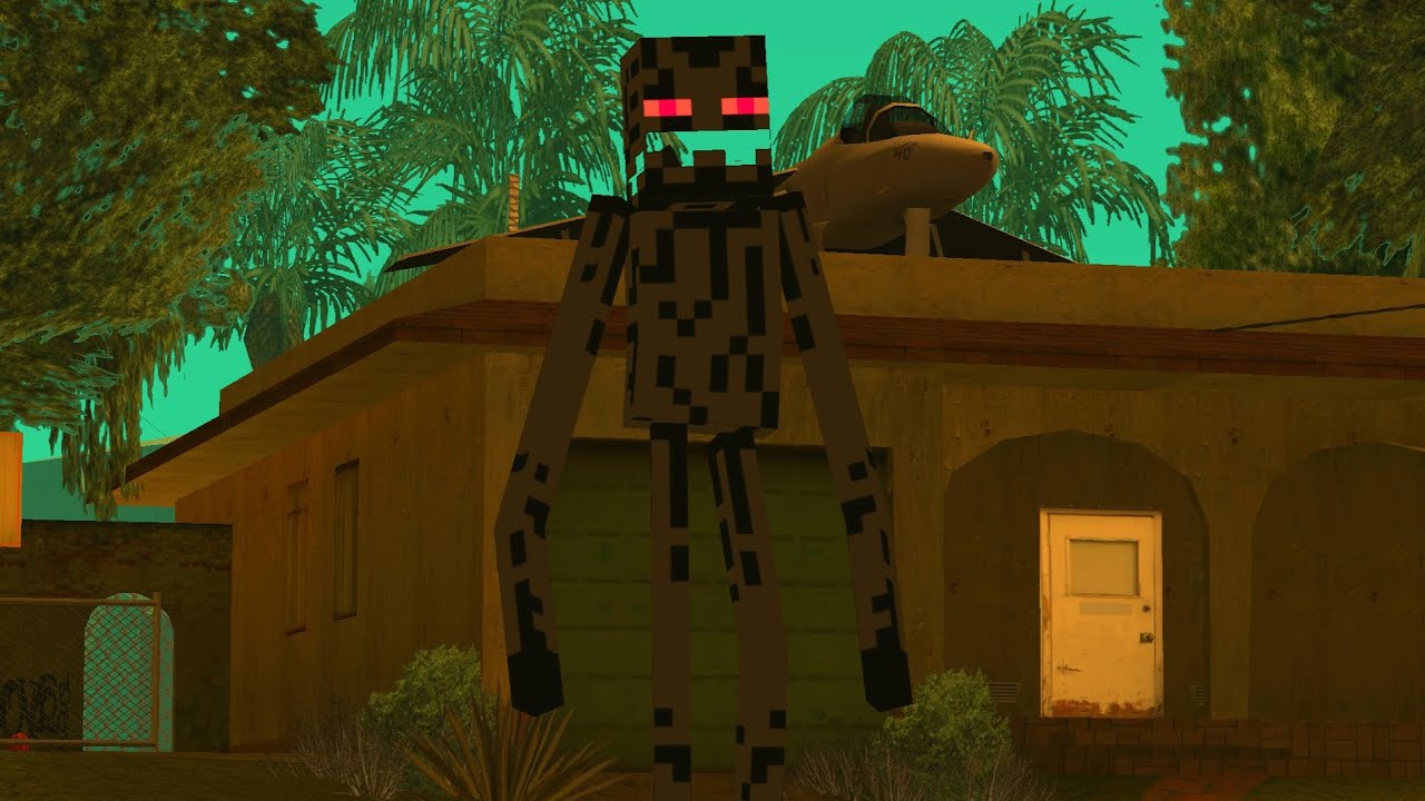 GTA SA - Enderman from Minecraft | Skins Mod PC/Android - YouTube