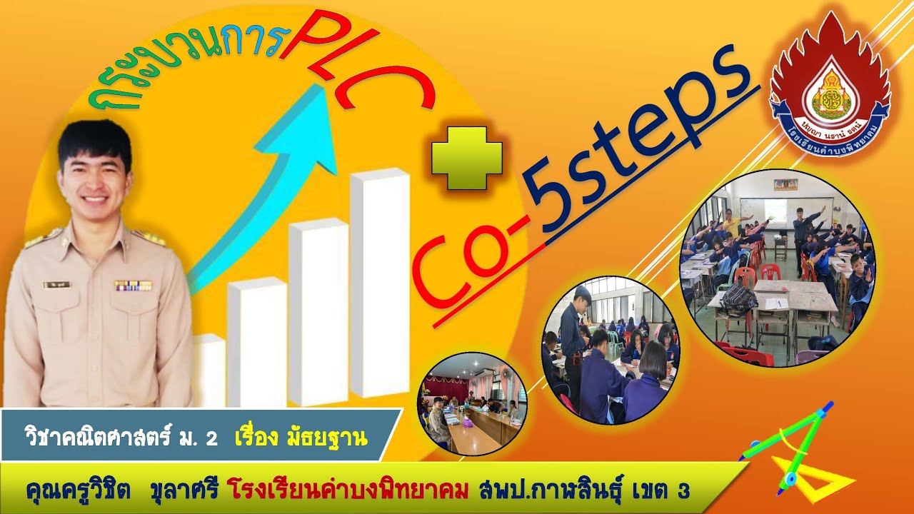 EP.1สถิติ ม.2เรื่องมัธยฐาน สอนผ่านกระบวนการPLC + Co-5Stepsโดยคุณครูวิชิต ขุลาศรี โรงเรียนคำบง ...