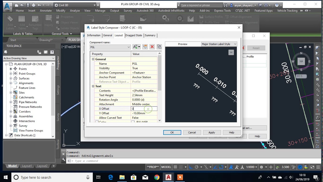 ALIGNMENT STATION WITH PROFILE ELEVATIONS - YouTube