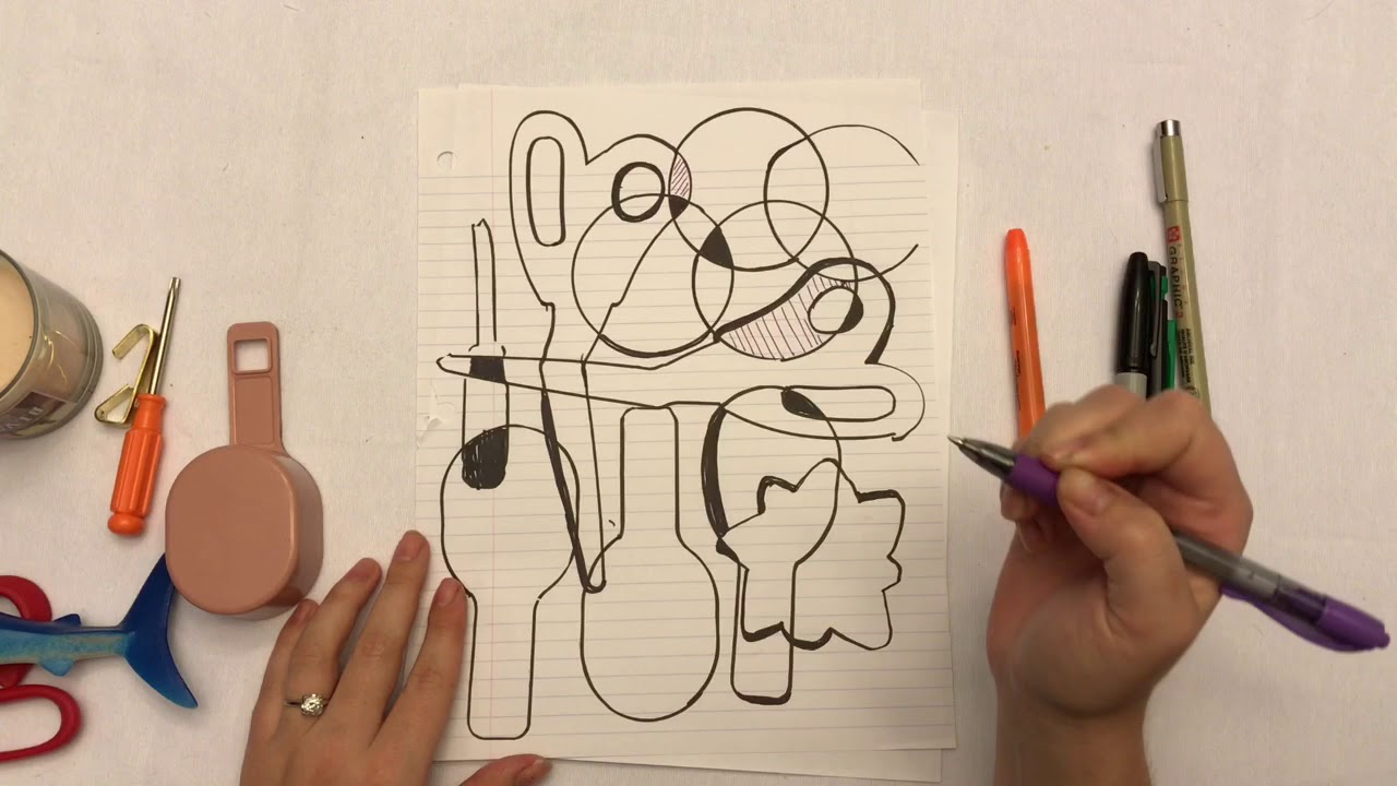 Junk Drawer Drawing Challenge - YouTube