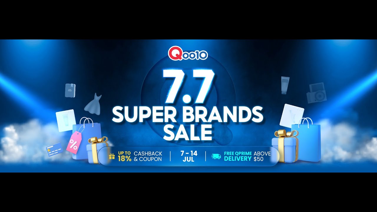 Qoo10 7.7 Super Brands Sale - YouTube