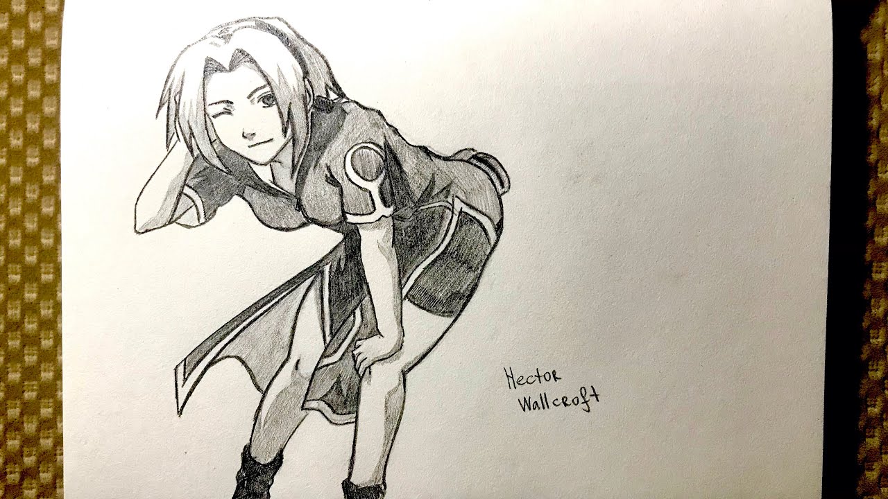 How to draw SAKURA step by step | Pencil Drawing Naruto - YouTube