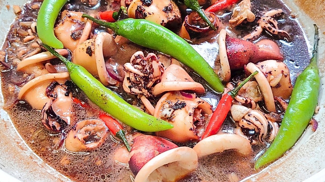 Easy quick SQUID recipe | easy pusit recipe | alfie's kitchen - YouTube