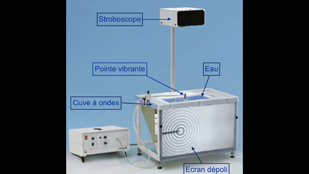 Ondes progressives à la surface de l'eau - YouTube