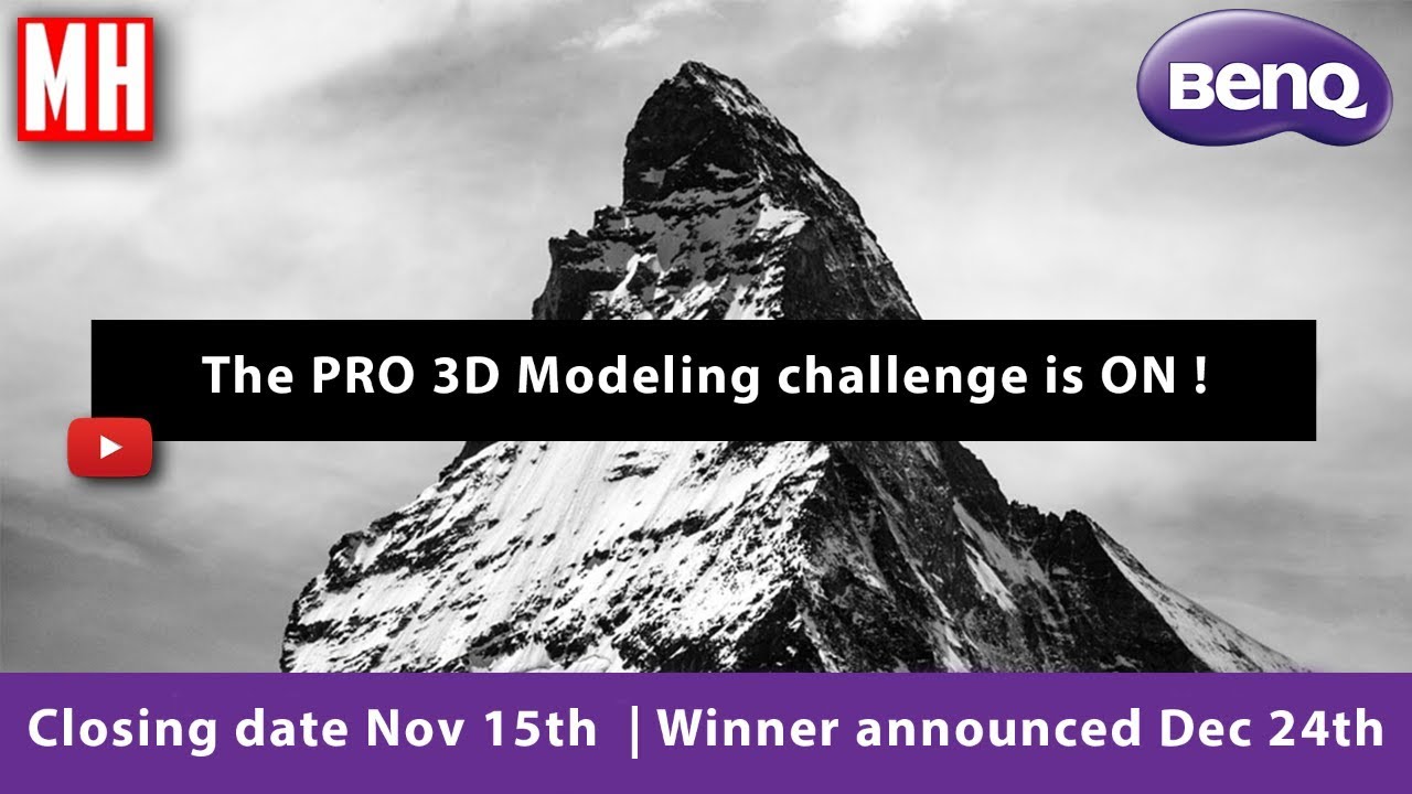 The PRO Exclusive 3D Modeling Challenge is now ON ! - YouTube