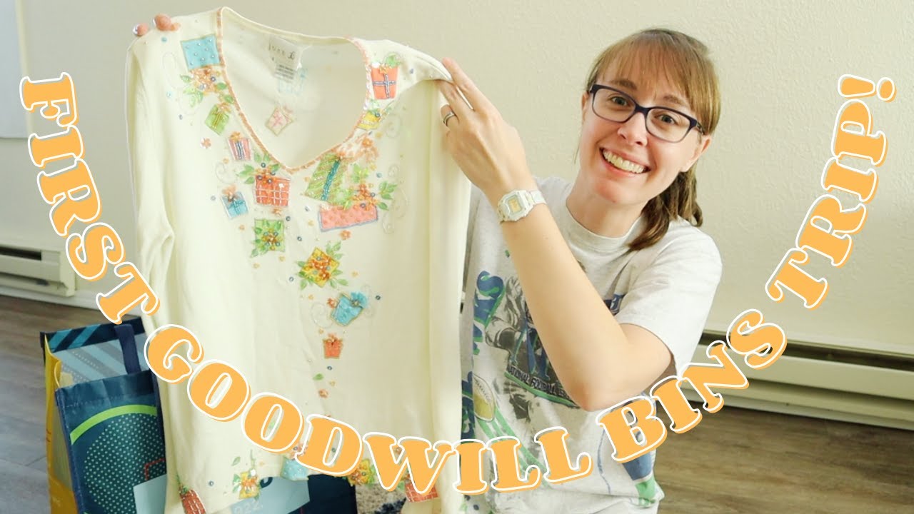 FIRST TRIP TO GOODWILL BINS in TACOMA EXPERIENCE + BINS HAUL! - YouTube