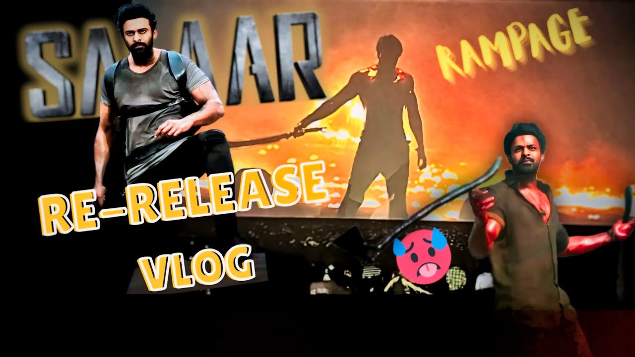 salaar re release vlog | dinosaur unleashed | Prabhas | prasanth neel ...