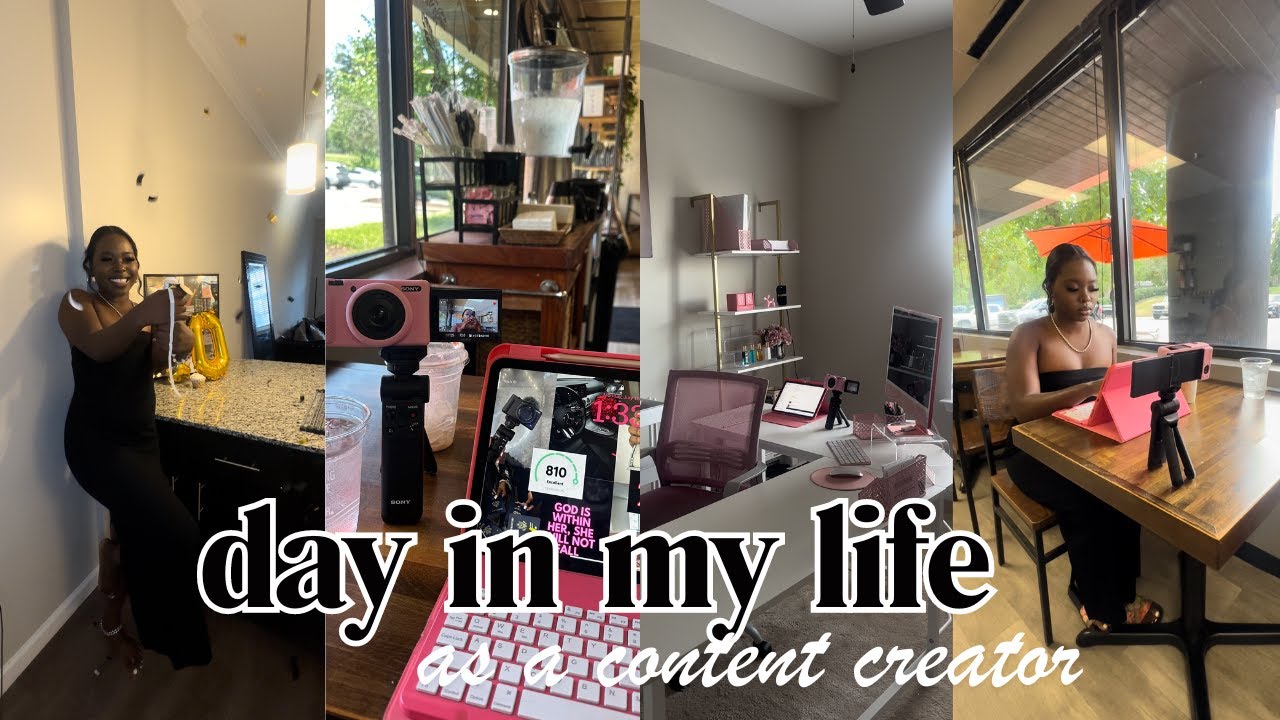 realistic day in my life as a content creator| 10k followers, packaging orders, shopping+more ...