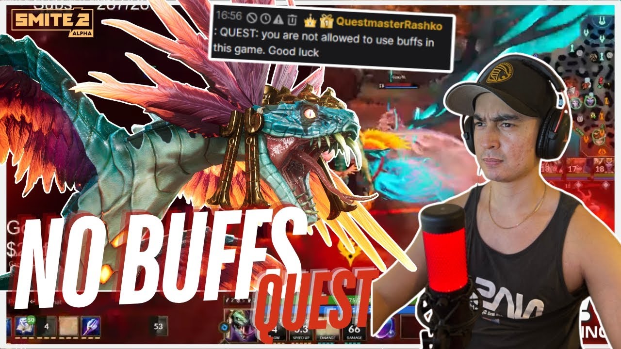 IM NOT ALLOWED TO USE BUFFS SO I UNBINDED MY INTERACT BUTTON || Smite 2 ...