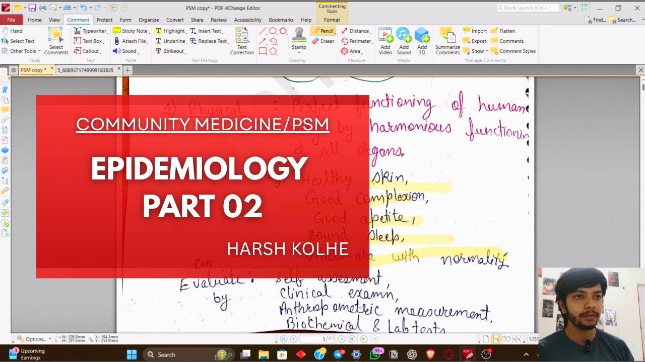EPIDEMIOLOGY PART 02 | RAPID REVISION | HARSH KOLHE - YouTube