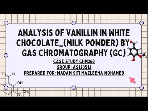 Analysis of vanillin in white chocolate_(milk powder) by Gas ...
