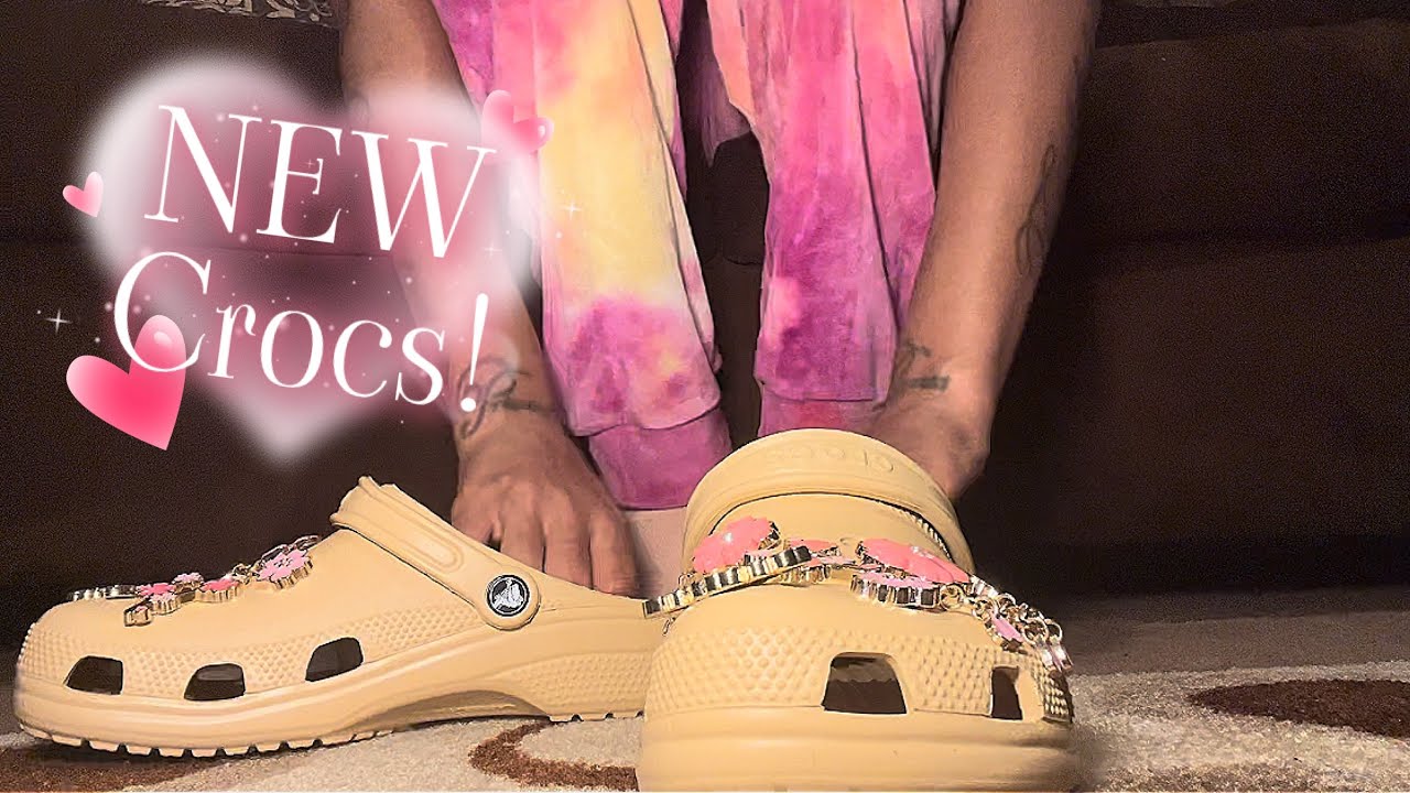 Wheat Crocs + Blooming Cherry Blossom 5 pack #newcrocs #womenscrocs # ...