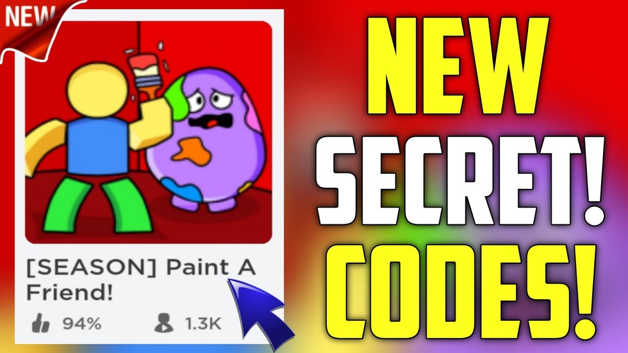 FUTURE CODES!! | *NEW* ROBLOX PAINT A FRIEND! CODES 2023! (SEASON ...