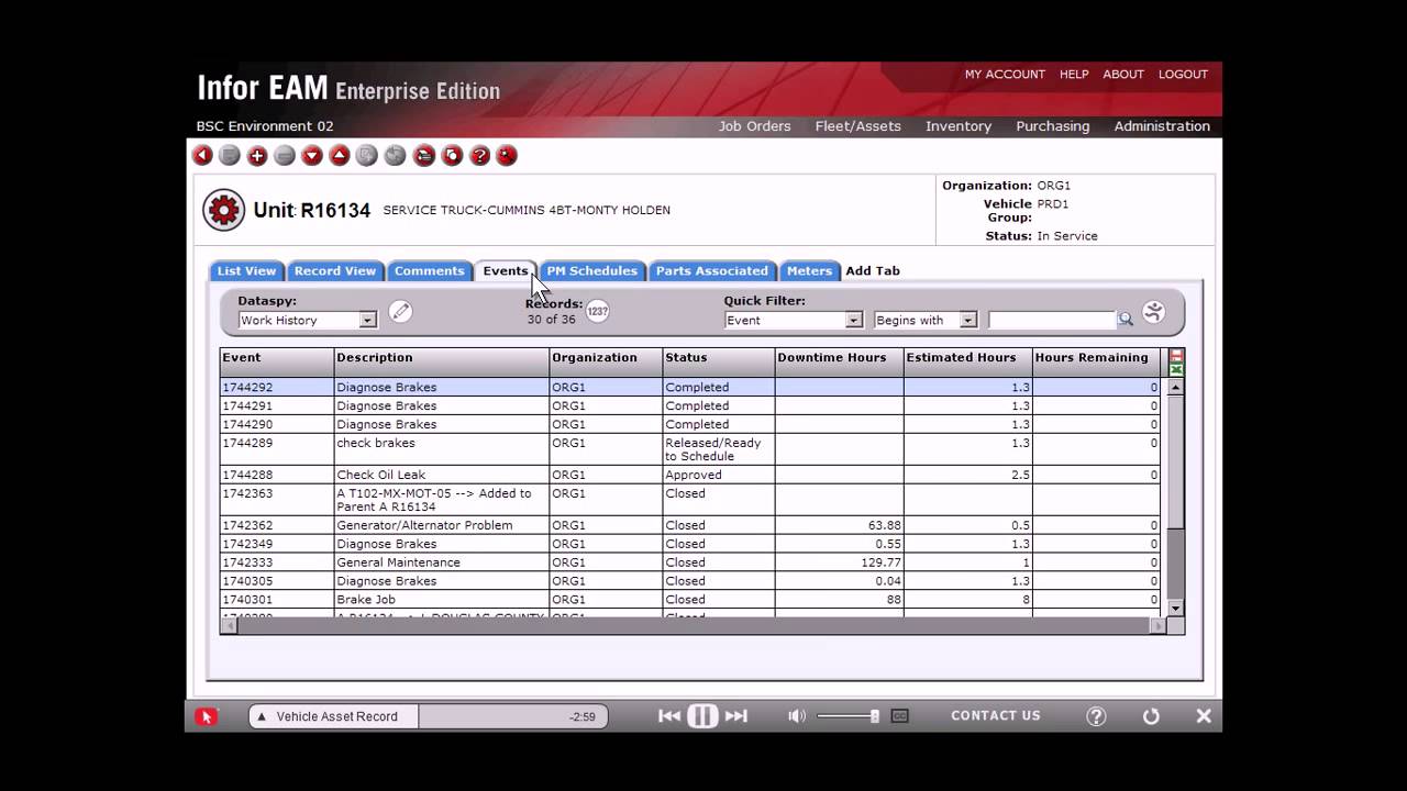 Infor EAM Fleet - YouTube