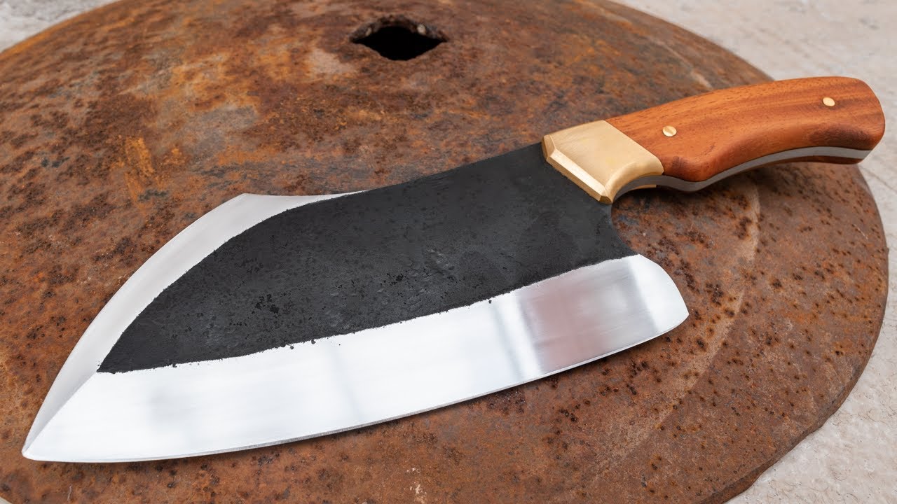 Fabricación de hachuela de cocina a partir de un disco de arado - YouTube