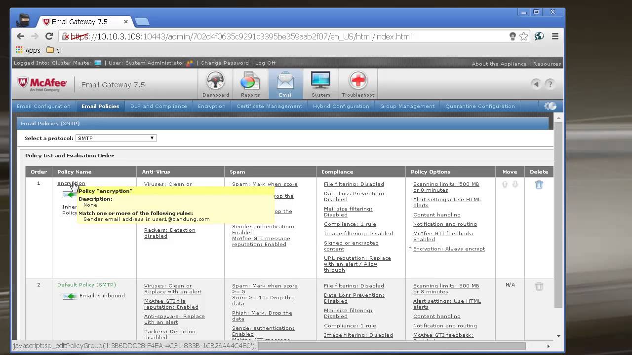 McAfee Email Gateway 7 5 Encryption - YouTube