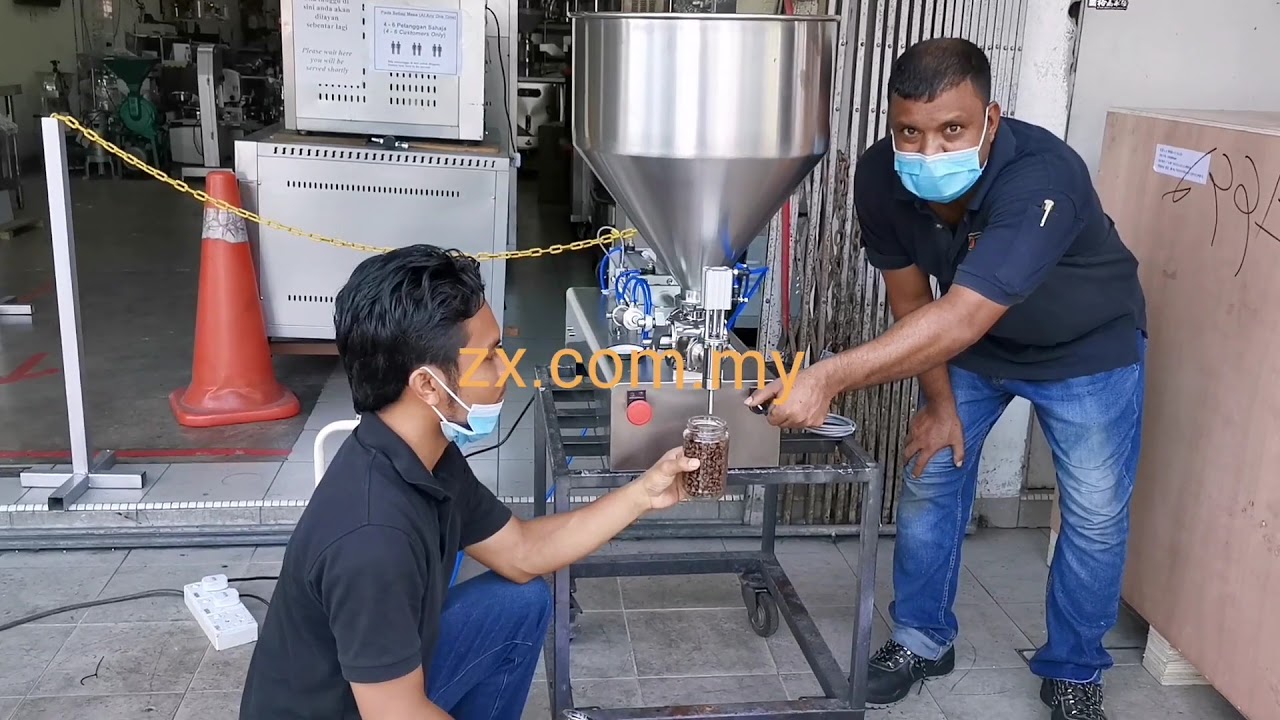 MESIN ISI PES/SOS/COKLAT / LIQUID FILLING MACHINE - YouTube