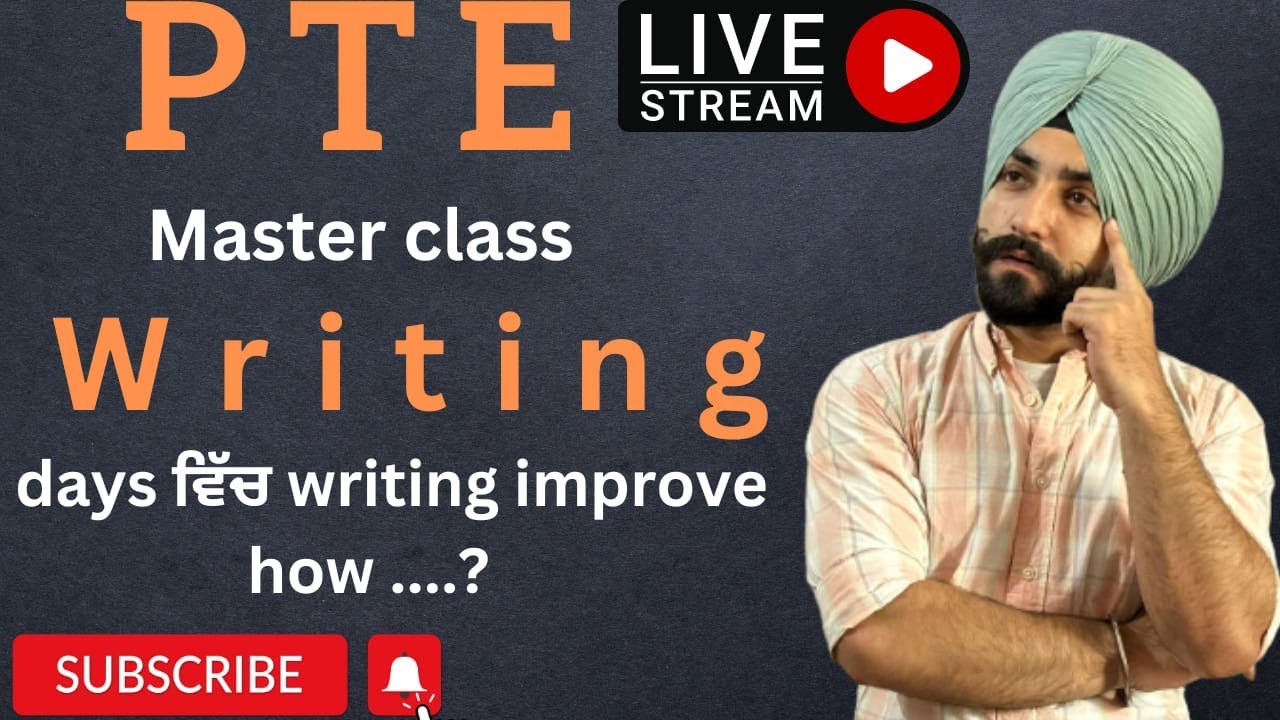 PTE writing master class how to get 90 scores ( Gurwinder Sir ) - YouTube