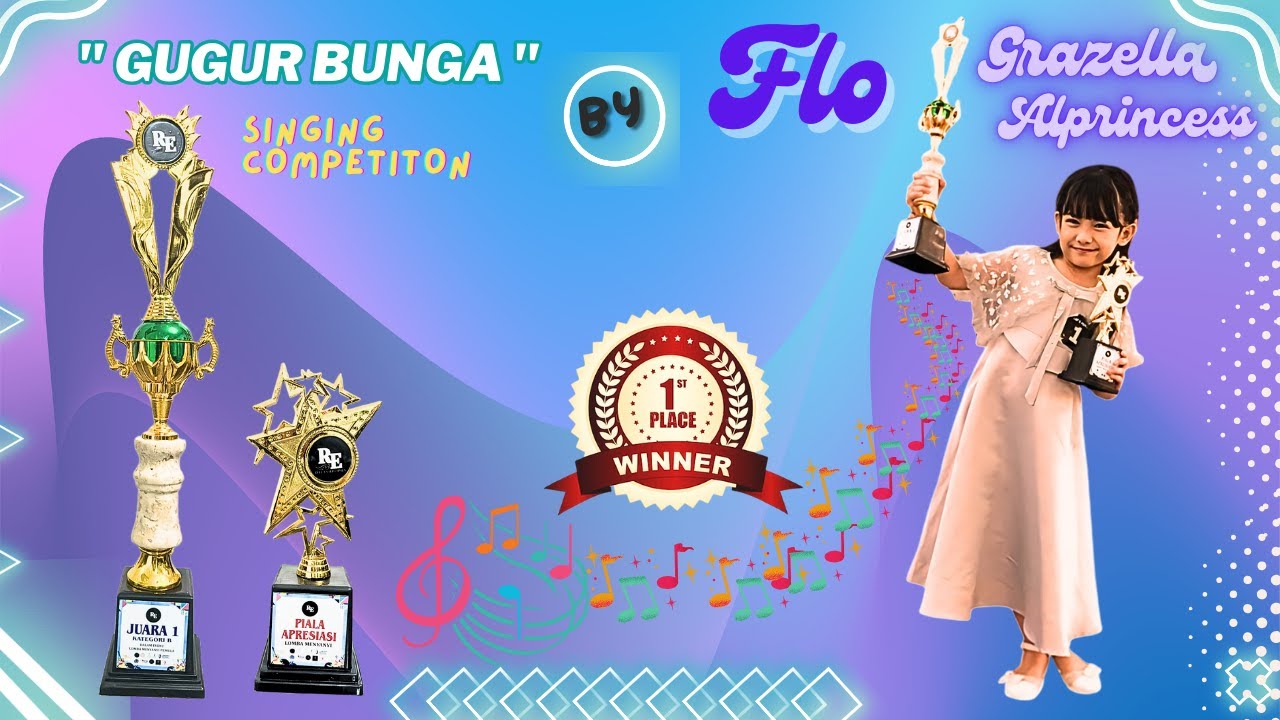 "Gugur Bunga" by Flo, 1st Winner , Singing Comptetition. - YouTube