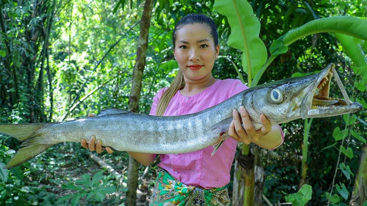 Cooking Tasty Giant Sea Fish - Steam Giant Sea Fish Recipe - YouTube