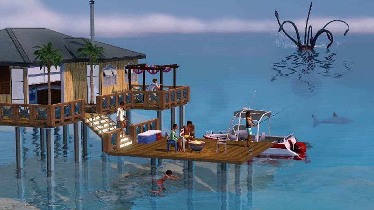 Let's Live on a House Boat in the Sims 3 and hope we don't die! - YouTube