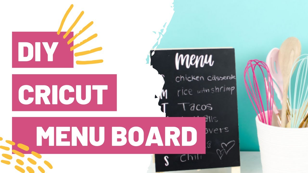 DIY CRICUT MENU BOARD! - YouTube