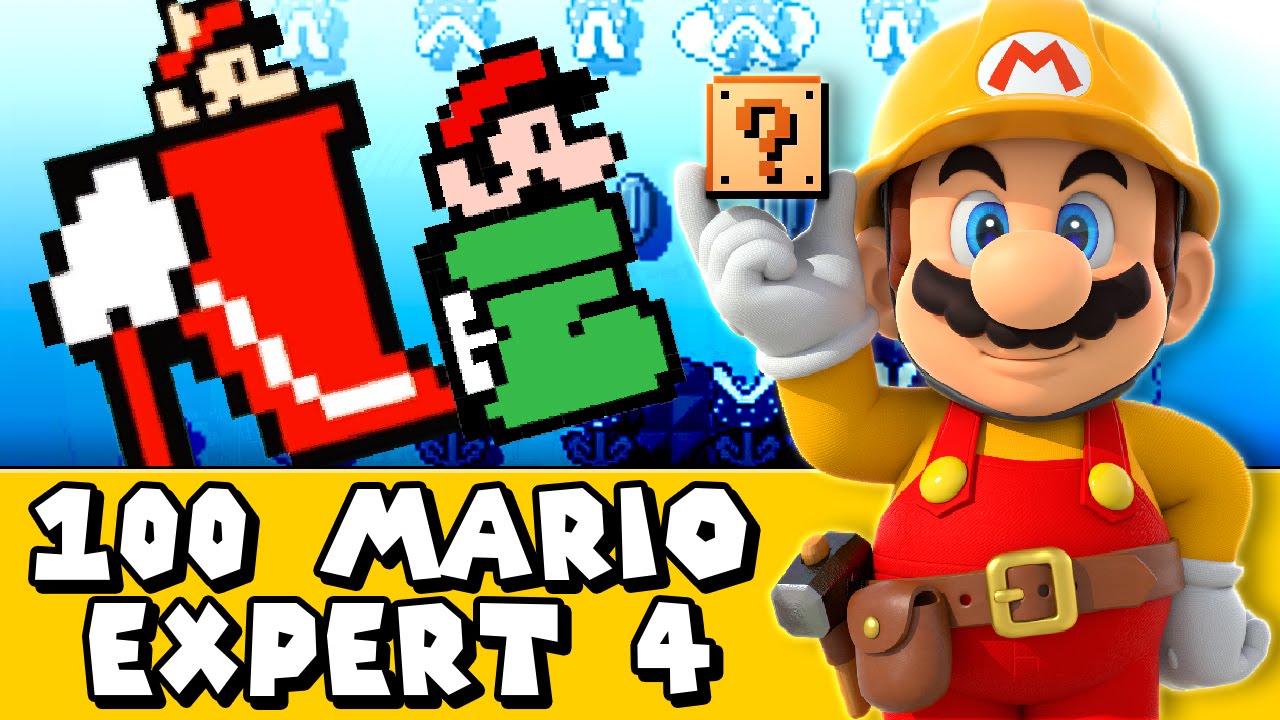 Super Mario Maker: 100 Mario Challenge (Expert #4) - YouTube