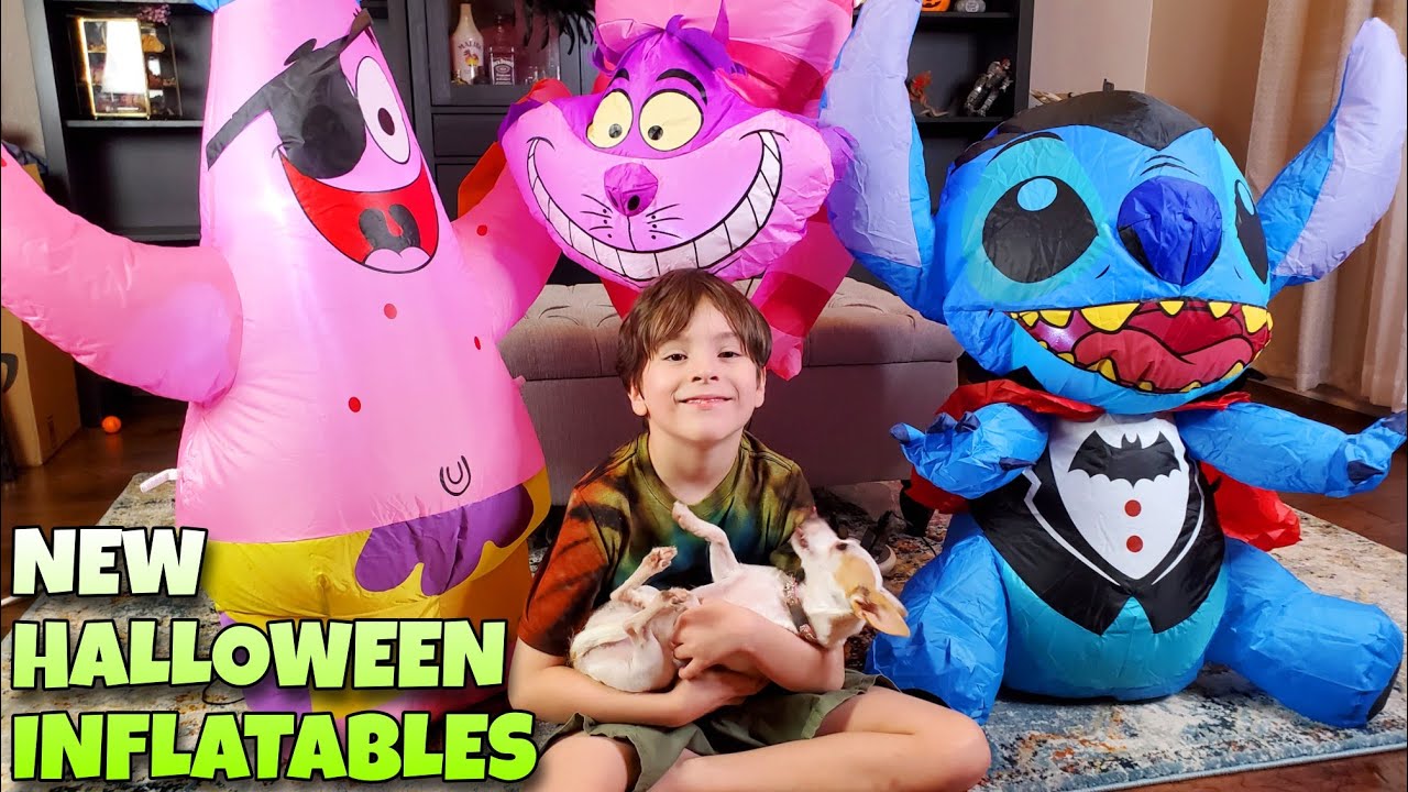 Who Is Cutest Halloween Inflatable Patrick Star, Cheshire Cat, Stitch ...