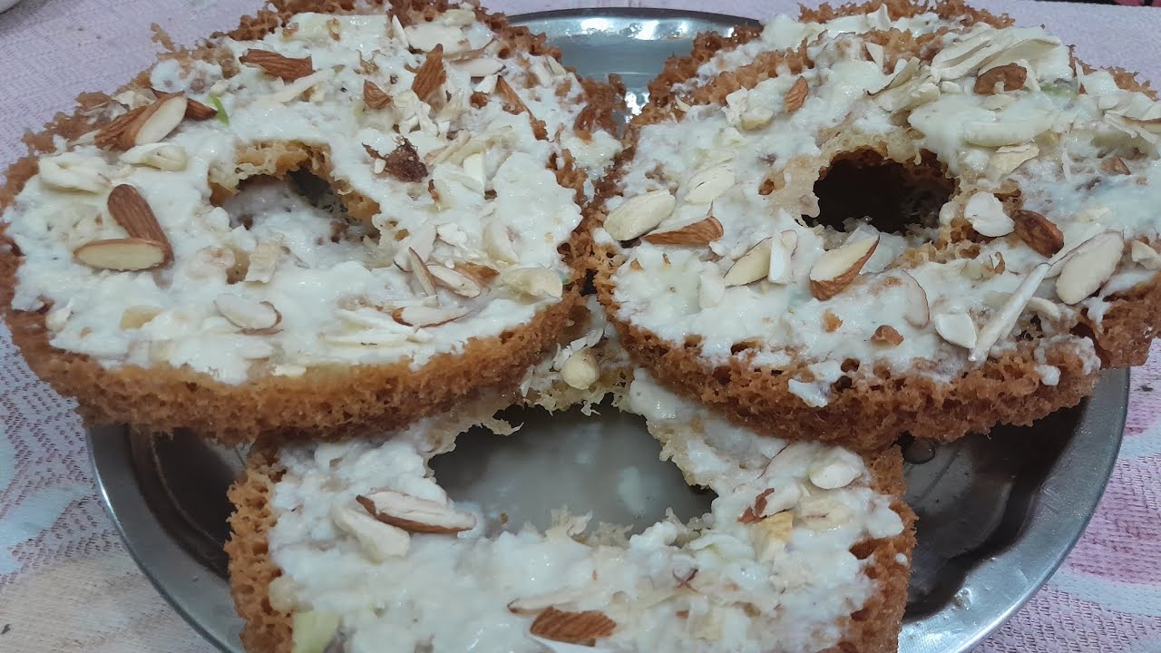 How to make Ghewar at home 🏡 easy recipe - YouTube