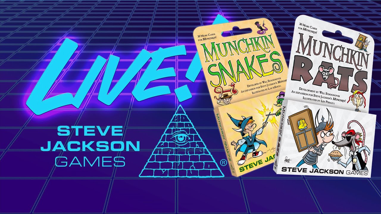 SJGames Live - Munchkin featuring 2 new expansions: Munchkin Snakes and ...