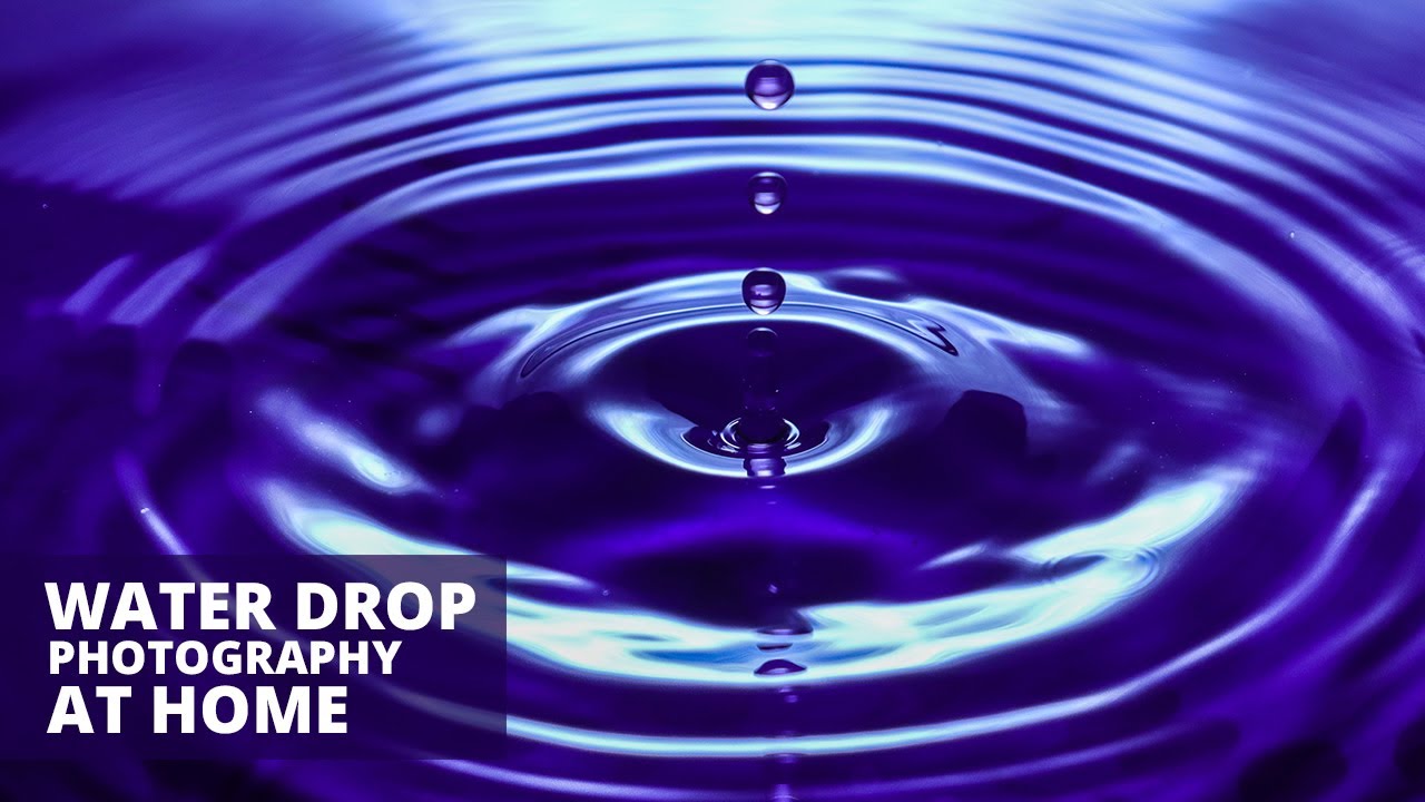 How to photograph Water Drop at home || Quarantine || ImgStock - YouTube