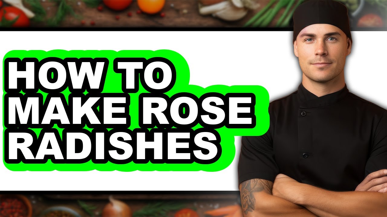 How To Make Rose Radishes - Full Guide - YouTube