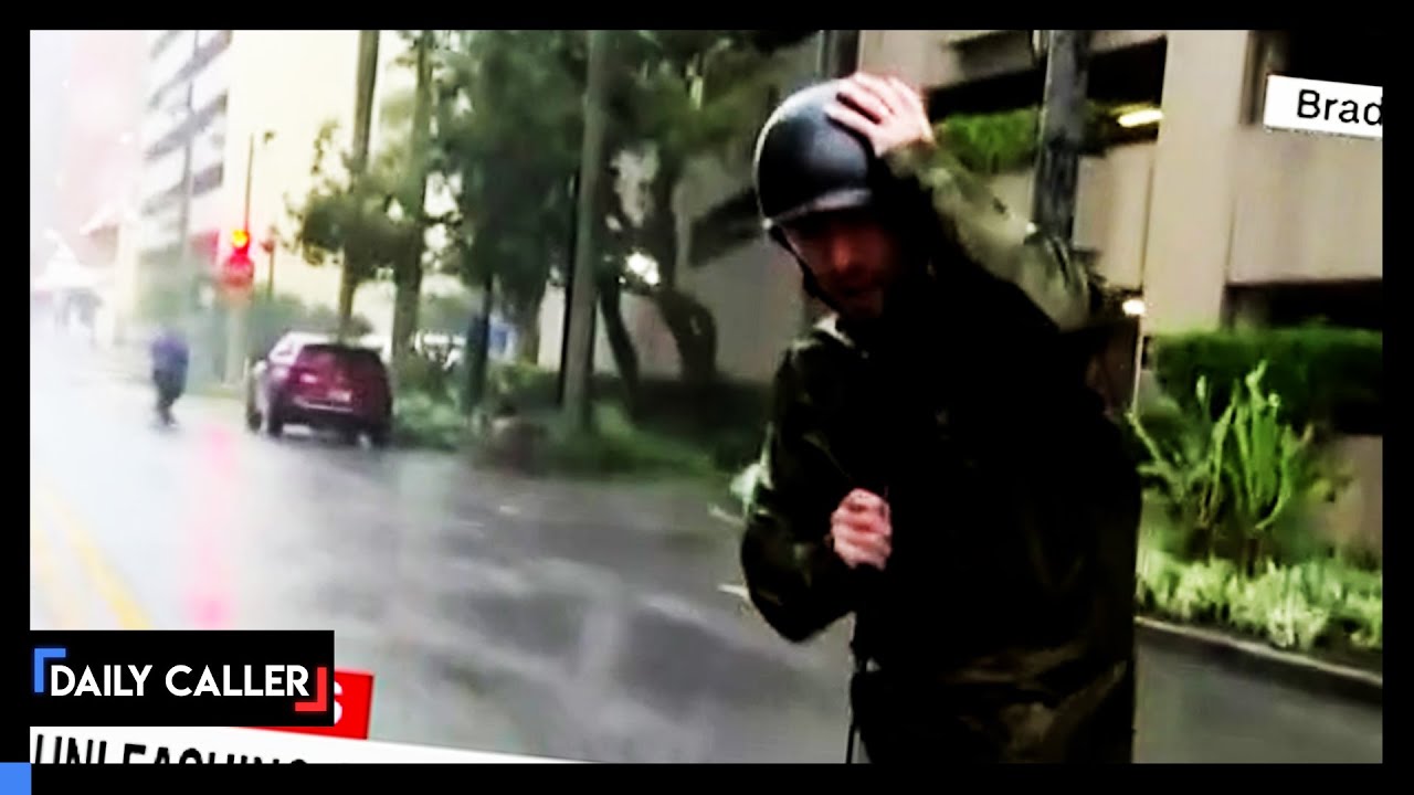 Fake Weather? CNN Weather Reporter Accused Of Exaggerating Winds - YouTube