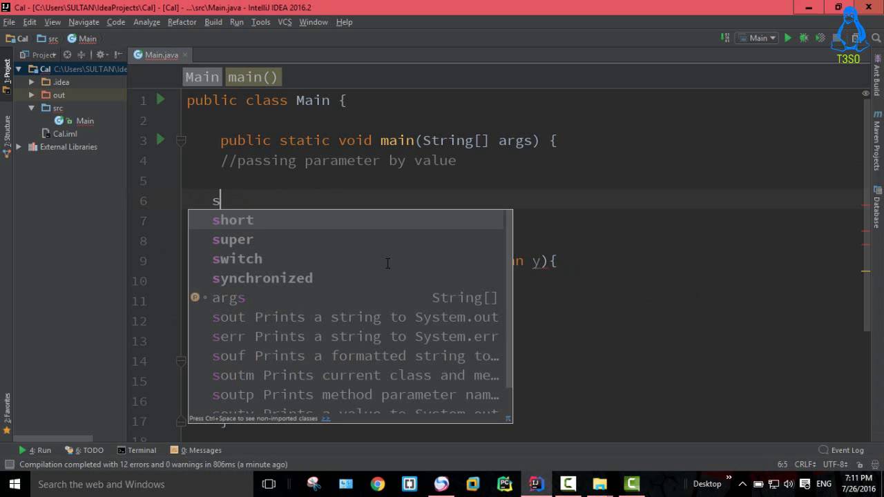 Java Object Oriented Programming 16 Passing Parameters By Values