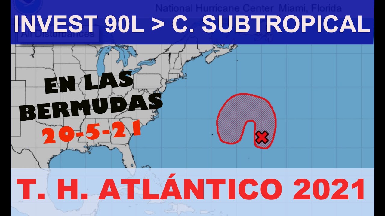 La Invest 90L dará paso al 1º Ciclón Subtropical del Atlántico - YouTube