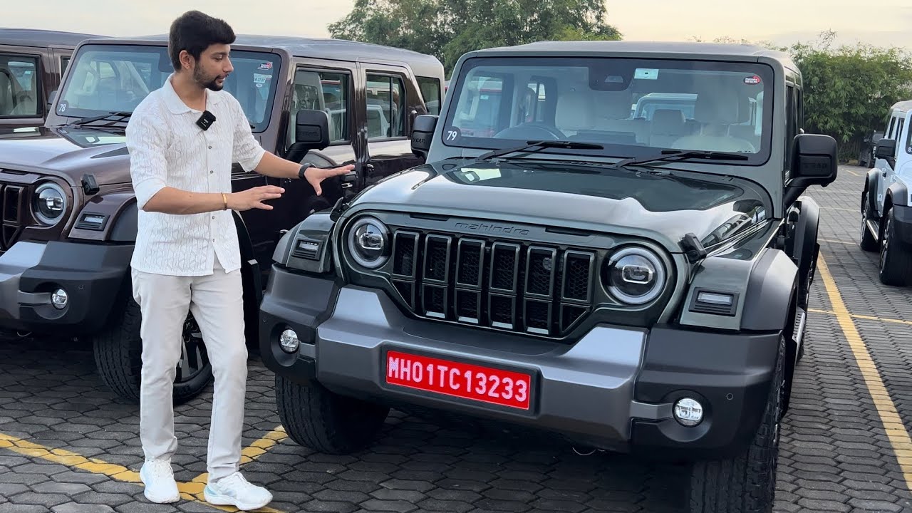 Mahindra Thar Roxx 5 Door New Green Colour Walkaround Review ...
