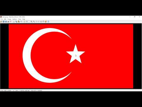 Microsoft Paint kullanımı ve Türk bayrağı çizimi