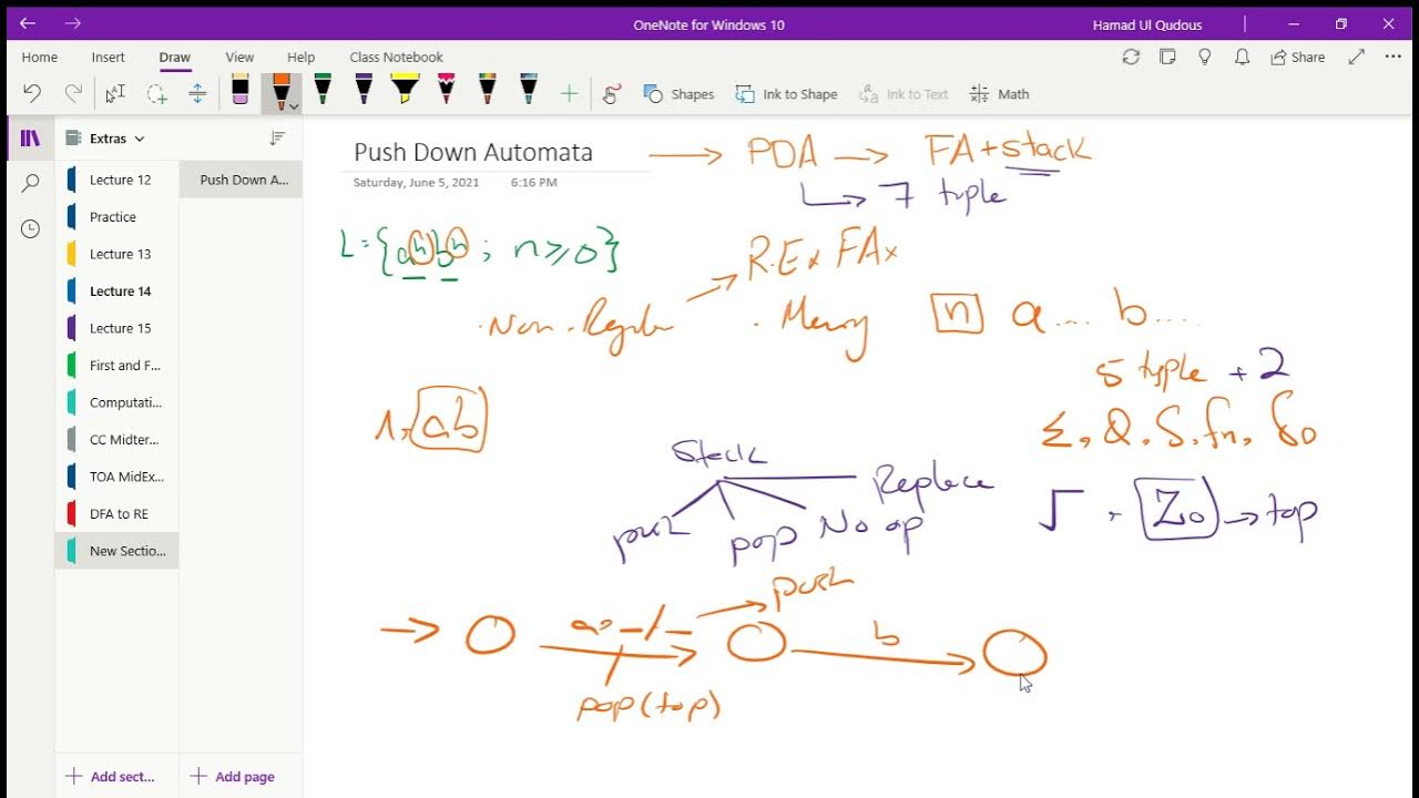 Push Down Automata (PDA) Introductory - YouTube
