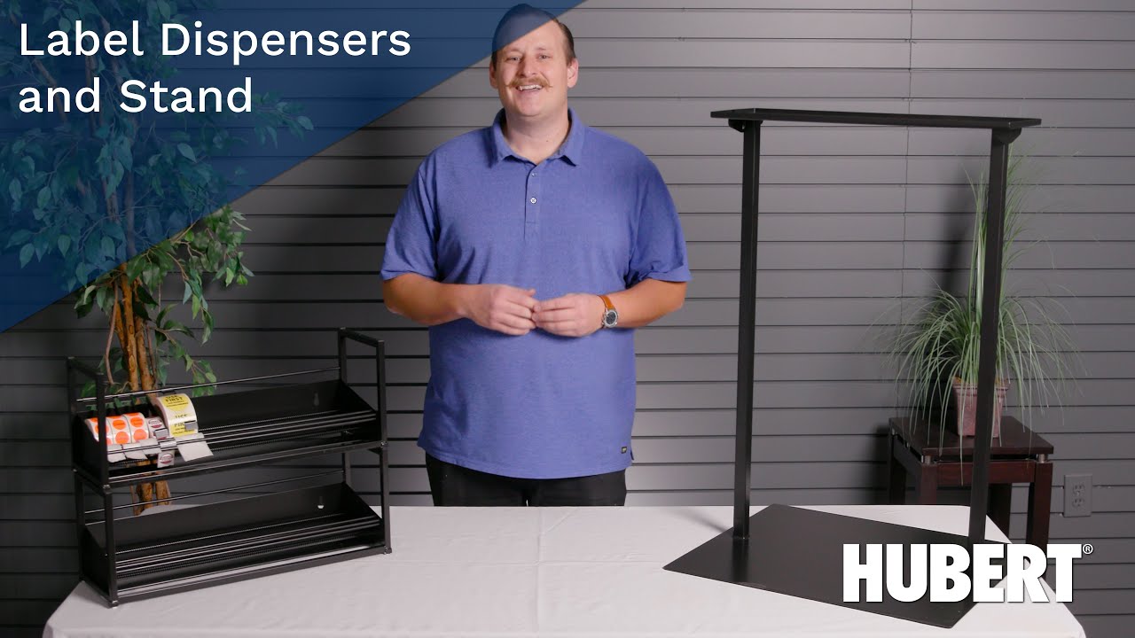 Maximize Efficiency with the Hubert® Label Dispenser and Stand - YouTube