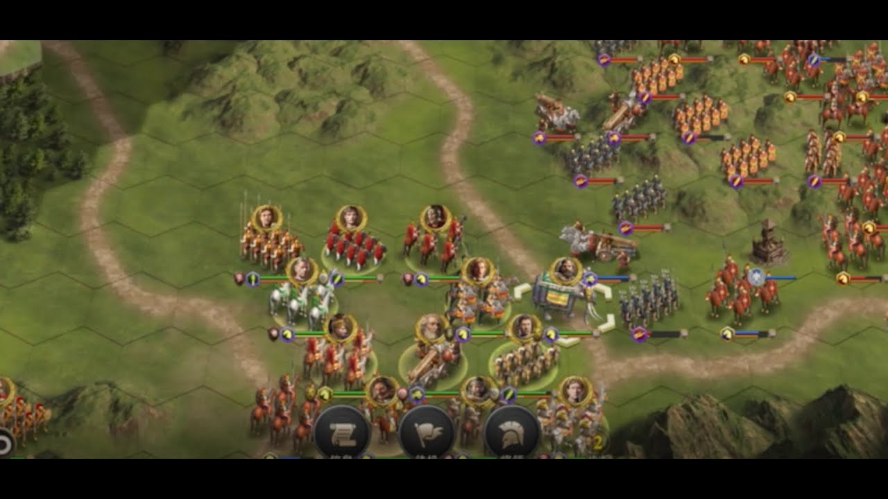 Grand War: Rome Battle of the Lauron (12-2 Pompeian) 3 star - YouTube