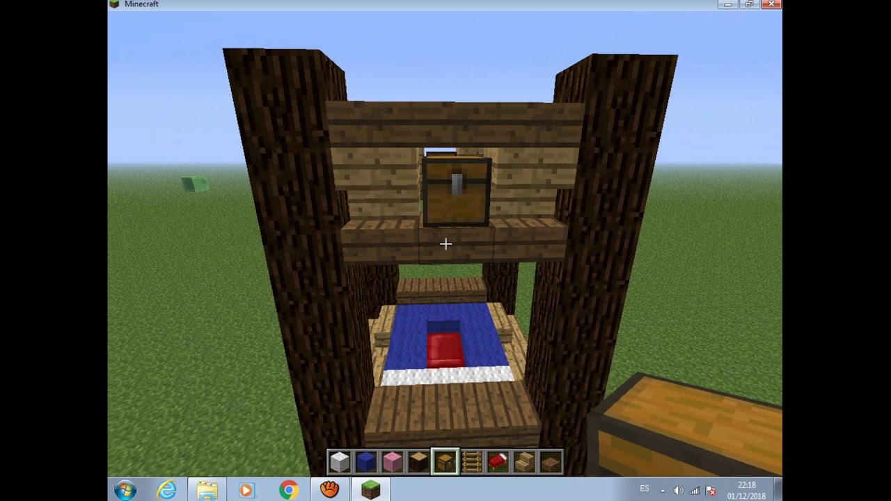 como hacer una litera en minecraft 1.5.2 - YouTube