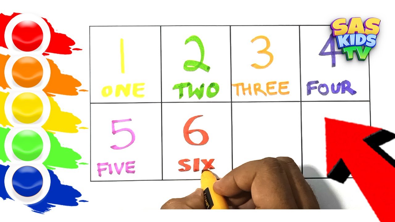 1 2 3 one two three numbers kids nursery preschool 123 song | 123 | A ...