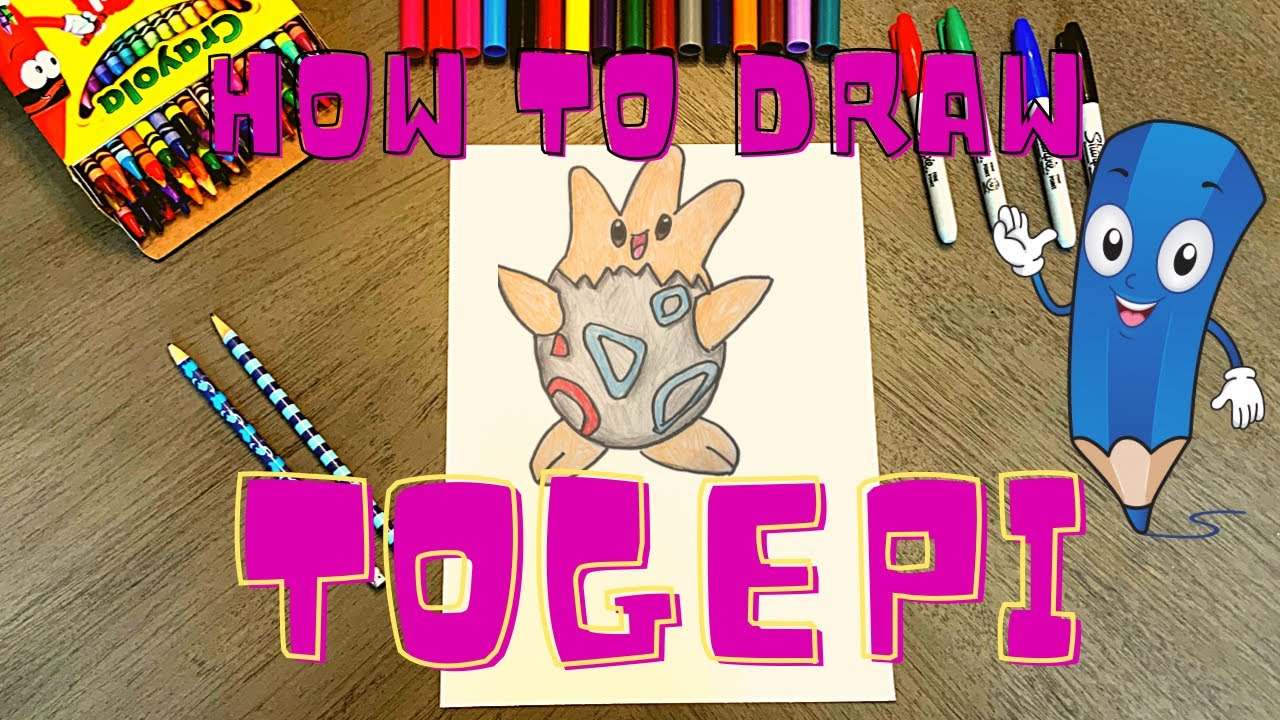 How to draw POKEMON - TOGEPI (Easy for kids) - YouTube