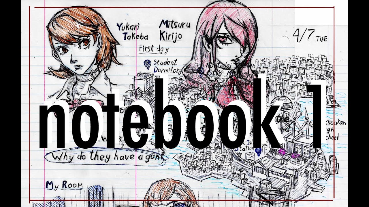 Persona 3 illustrated journal - YouTube