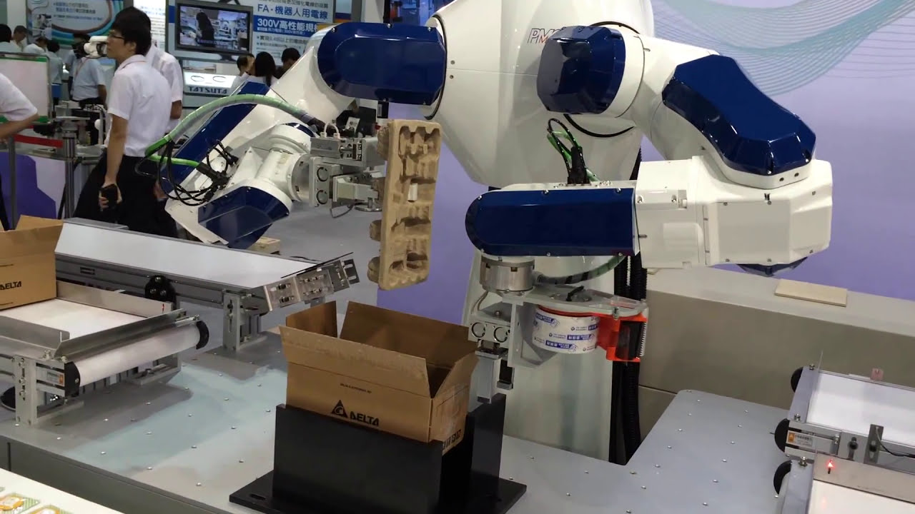 PMC Industrial Dual Arm Robot - YouTube