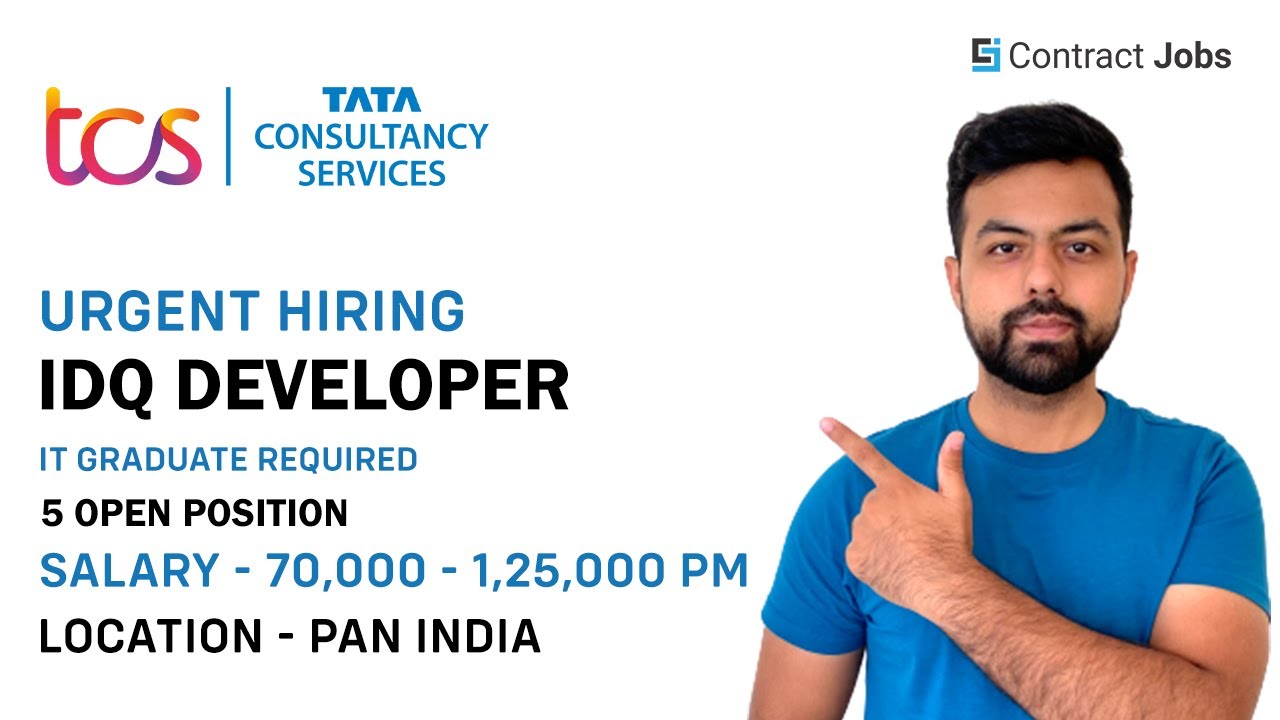 125k PM SALARY | IDQ DEVELOPER JOB VACANCY | PAN INDIA | JOBS IN TCS ...