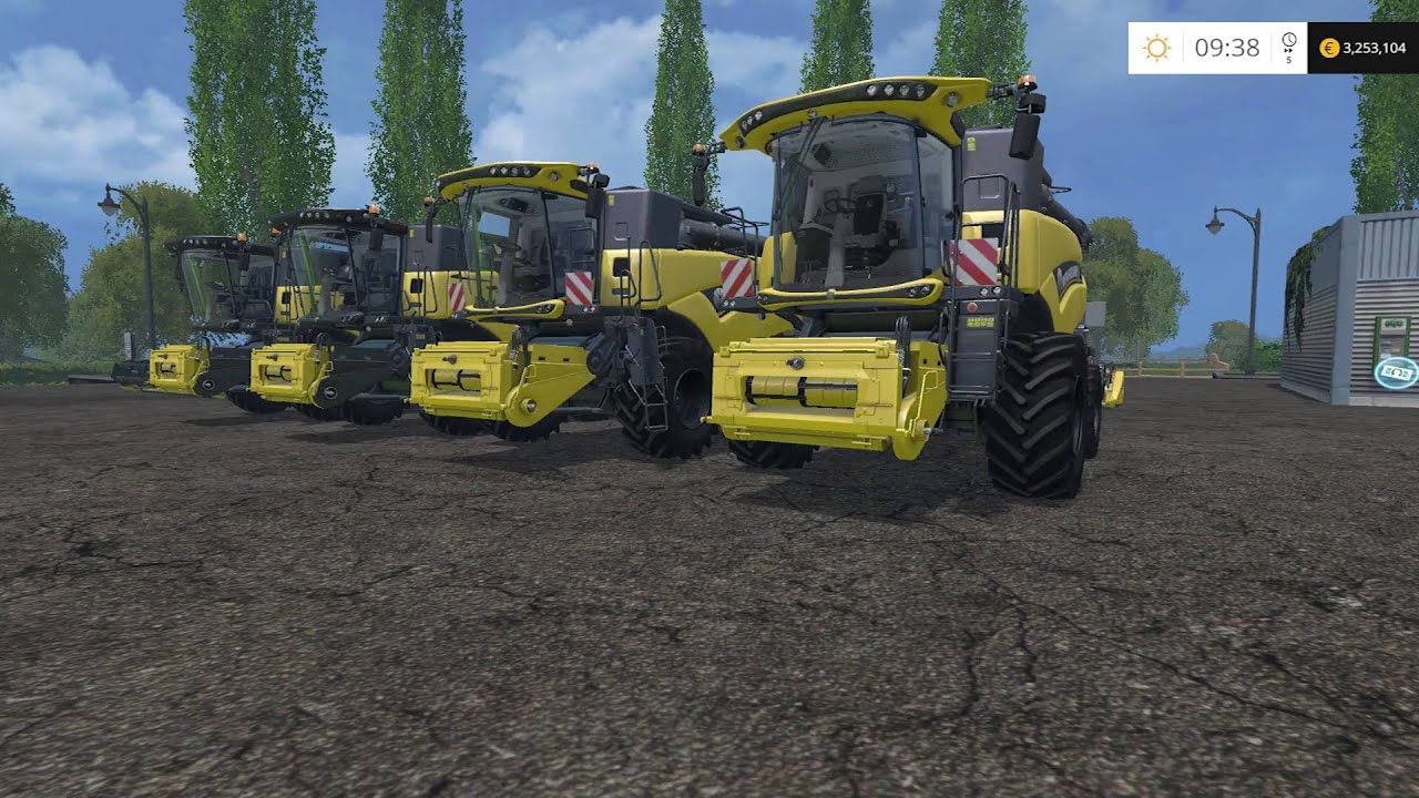 Farming Simulator 15 - Mod Spotlight - New Holland Combine Pack - YouTube