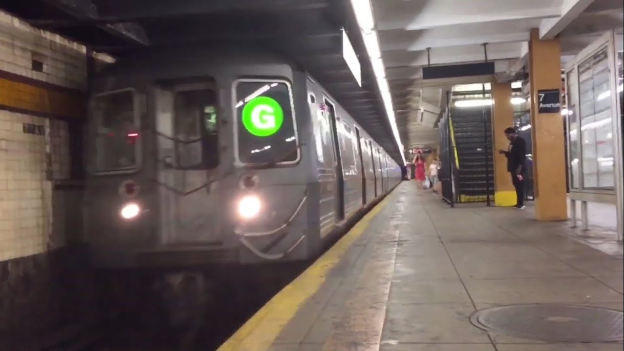 R68A G Train At 7 Av - YouTube