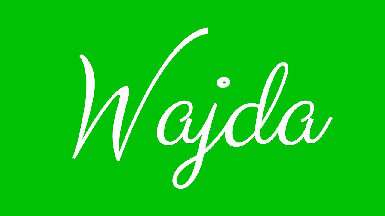 Learn how to Write the Name Wajda Signature Style in Cursive Writing ...